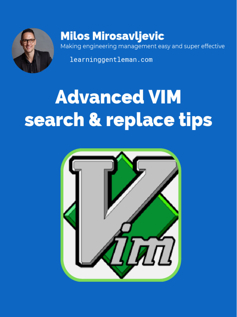 Advanced VIM Search & Replace | PDF