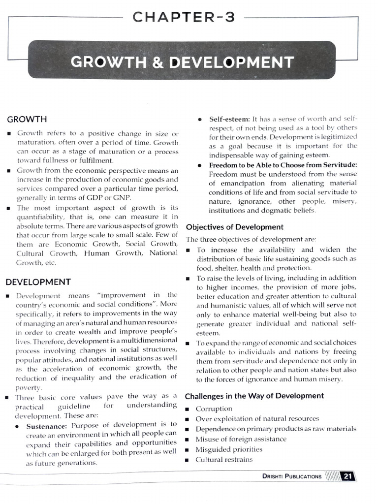 Growth and Development | PDF | Human Development Index | Millennium Development Goals
