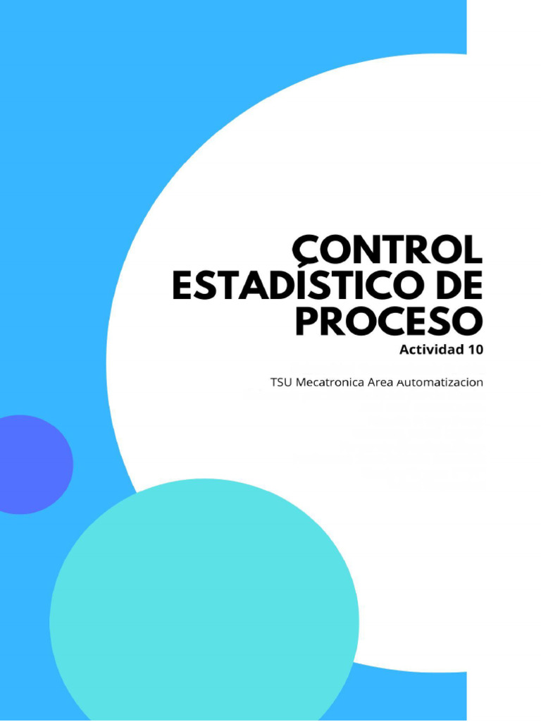 Control Estadistico de Proceso | Descargar gratis PDF | Distribución normal | Estadísticas