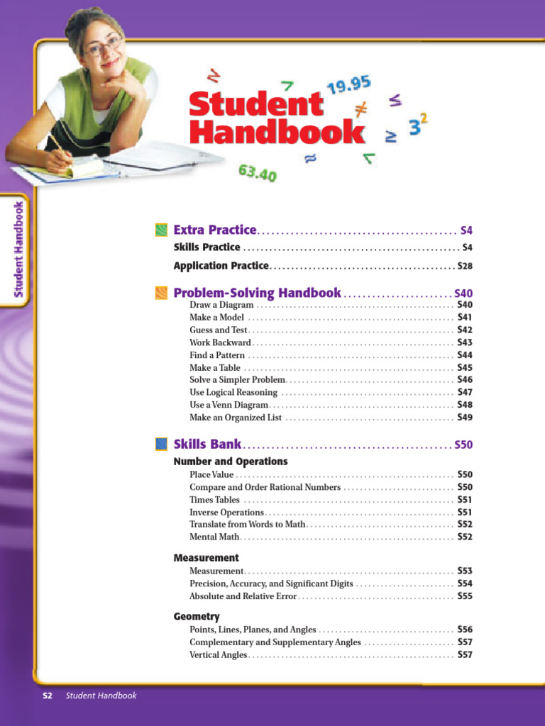 Holt Algebra 1 Student Handbook | PDF | Function (Mathematics ...