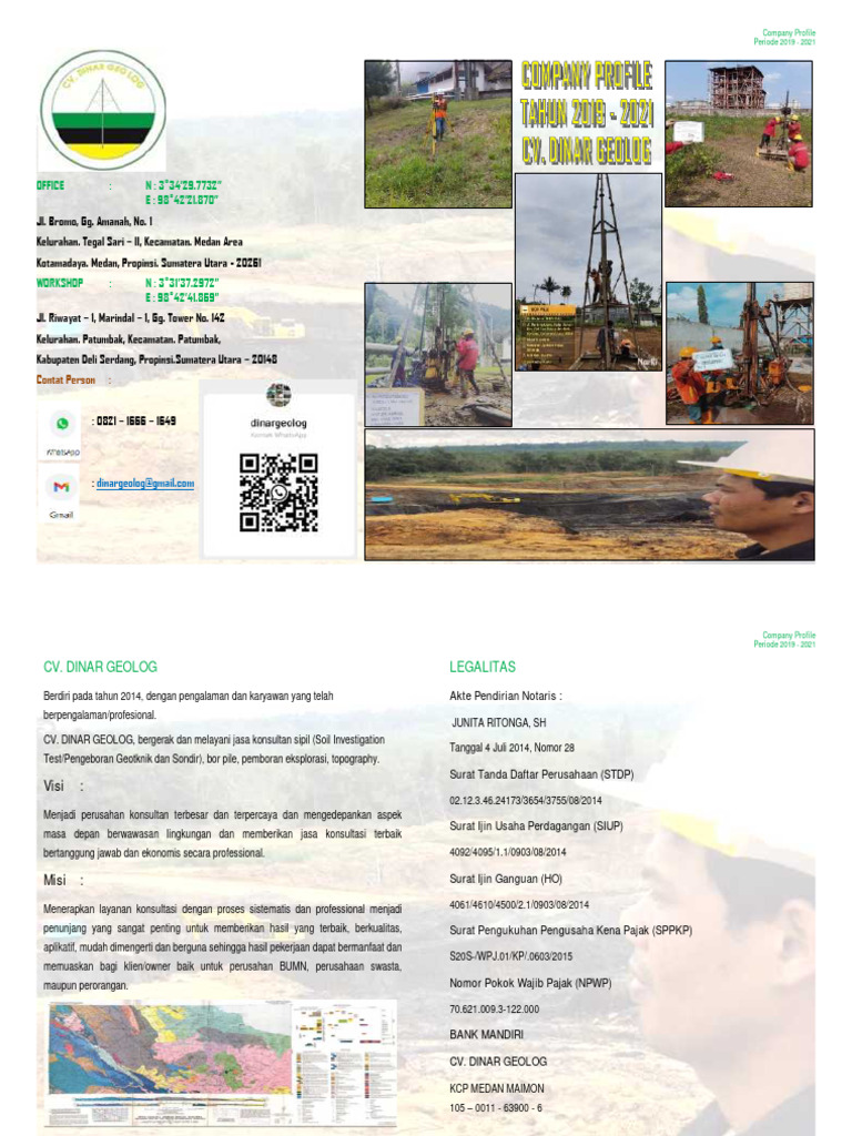 Compro 2021 - CV. DINAR GEOLOG | PDF
