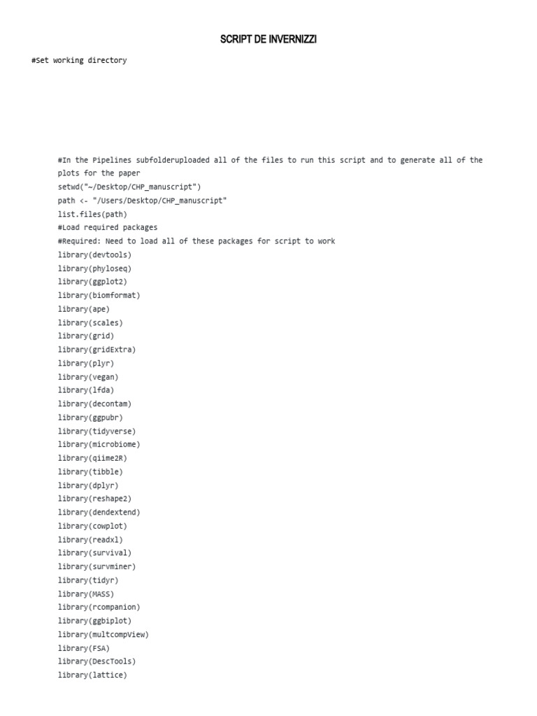 Script de Invernizzi | PDF | Taxonomy (Biology) | Phylogenetic Tree