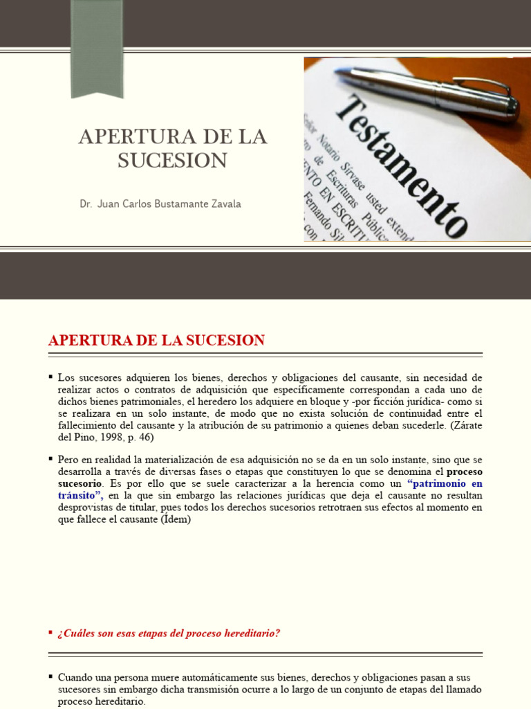 2 - Ucv - Apertura. | PDF | Herencia | Justicia