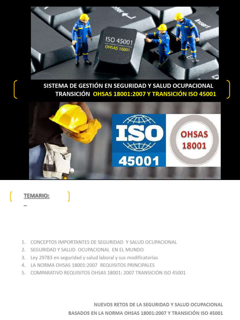 Modulo 1 - ISO 45001 Próxima Transición. | PDF | Seguridad y salud ...