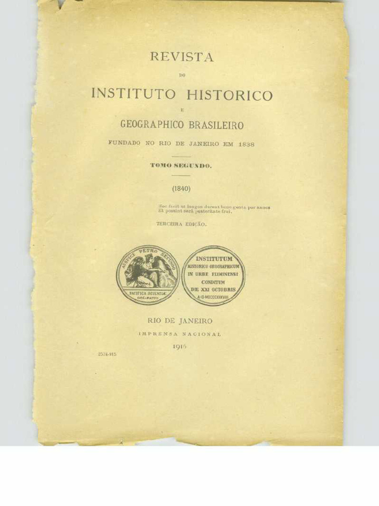 Revista Do IHGB Tomo 02 | PDF