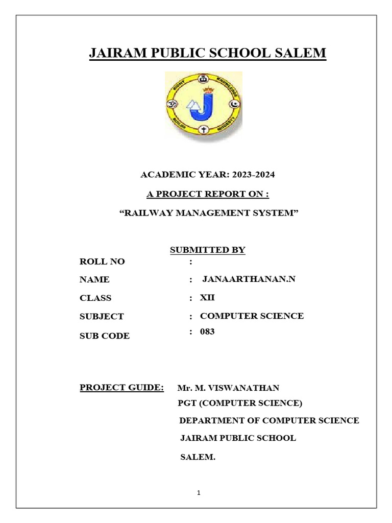 CS Project | PDF | Databases | My Sql