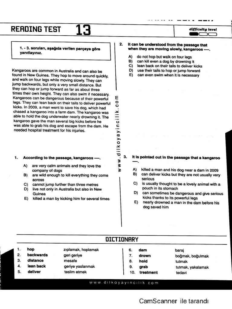 Readingtest 13 | PDF