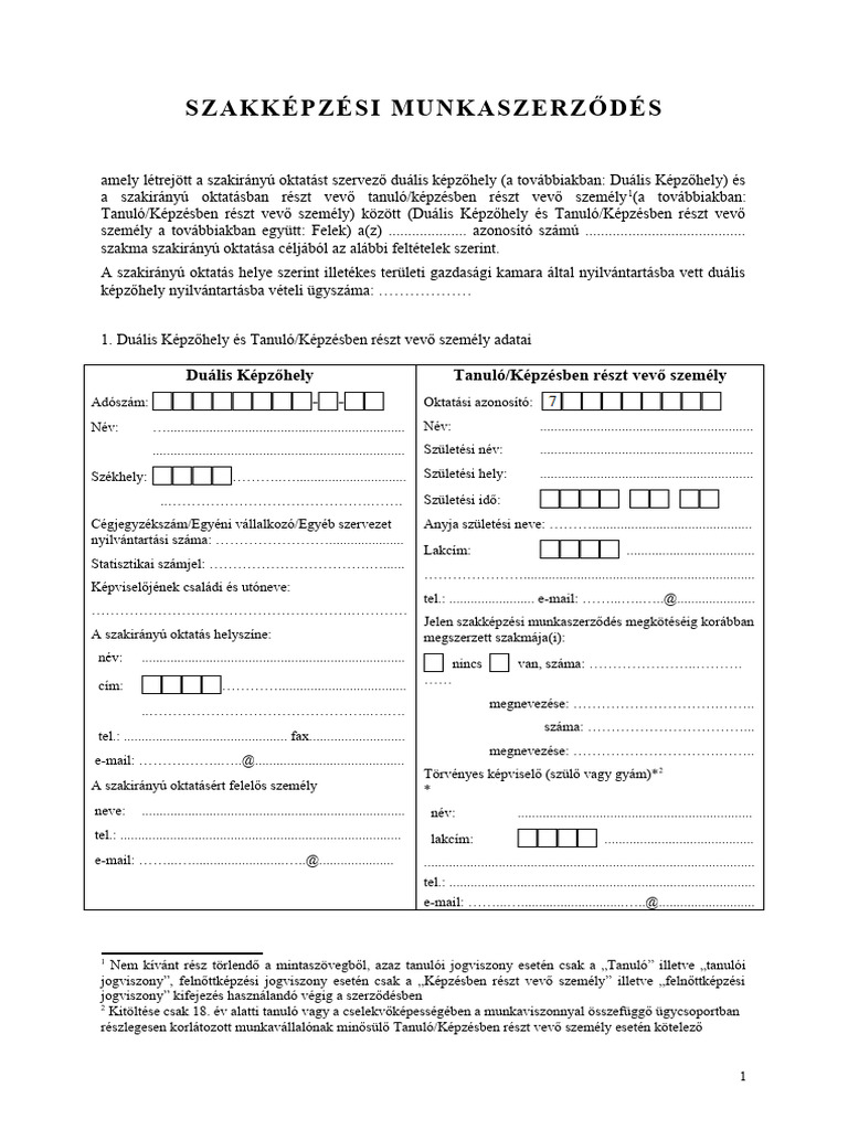 Szmsz-Minta-20230901 Mkik (2023.08.21) | PDF