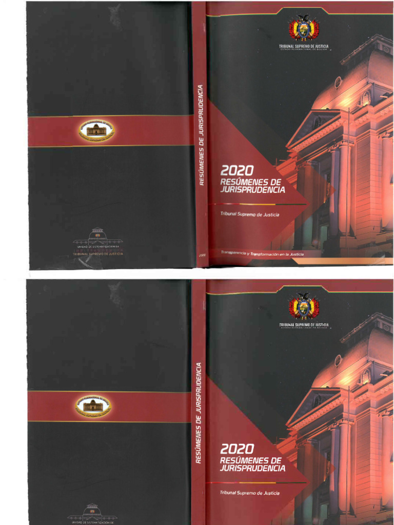 Resúmenes de Jurisprudencia 2020 - Tribunal Supremo de Justicia | Descargar gratis PDF | Caso de ...