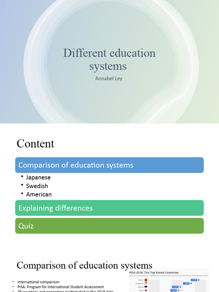Different Education Systems | PDF | Schools | Middle Schools
