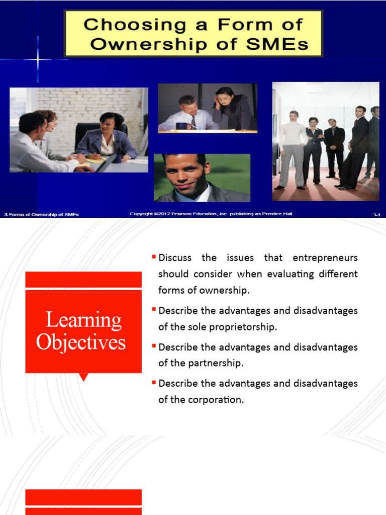 Ch.3 Forms of Ownership | PDF | Sole Proprietorship | Partnership