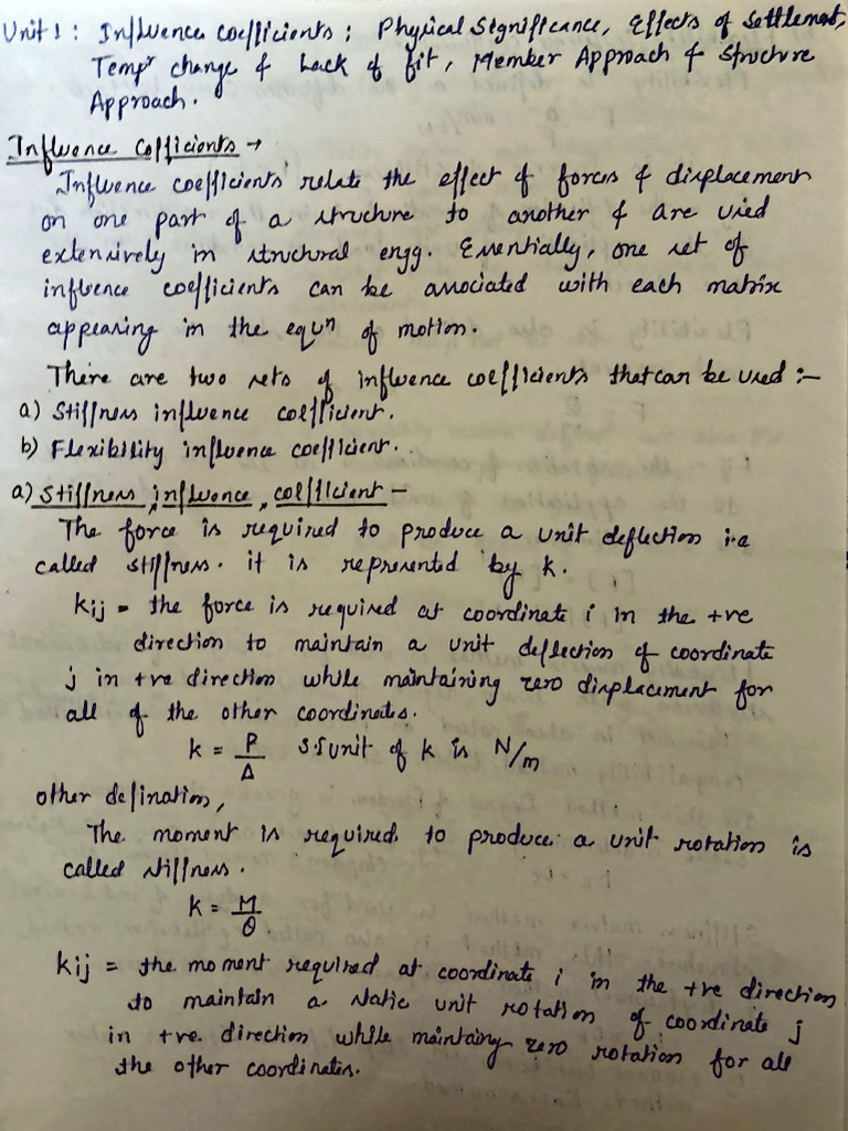 Advance Structural Analysis Unit-1 | PDF