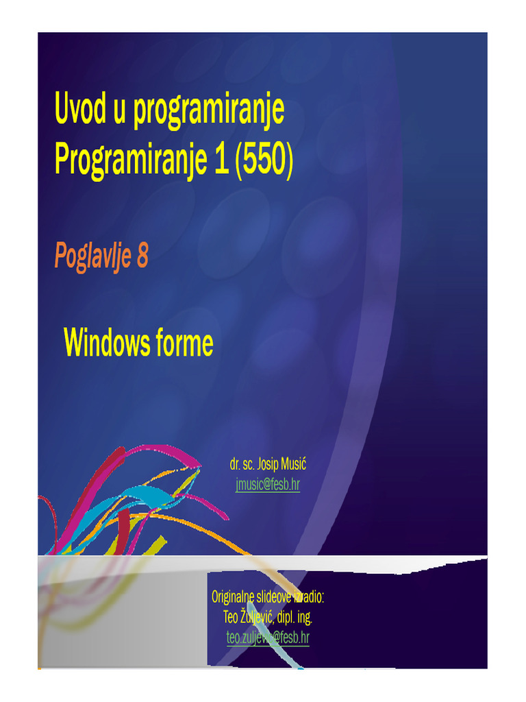 Dokumen - Tips Uvod U Programiranje Programiranje 1 550 U Programiranje Programiranje 1 550 | PDF
