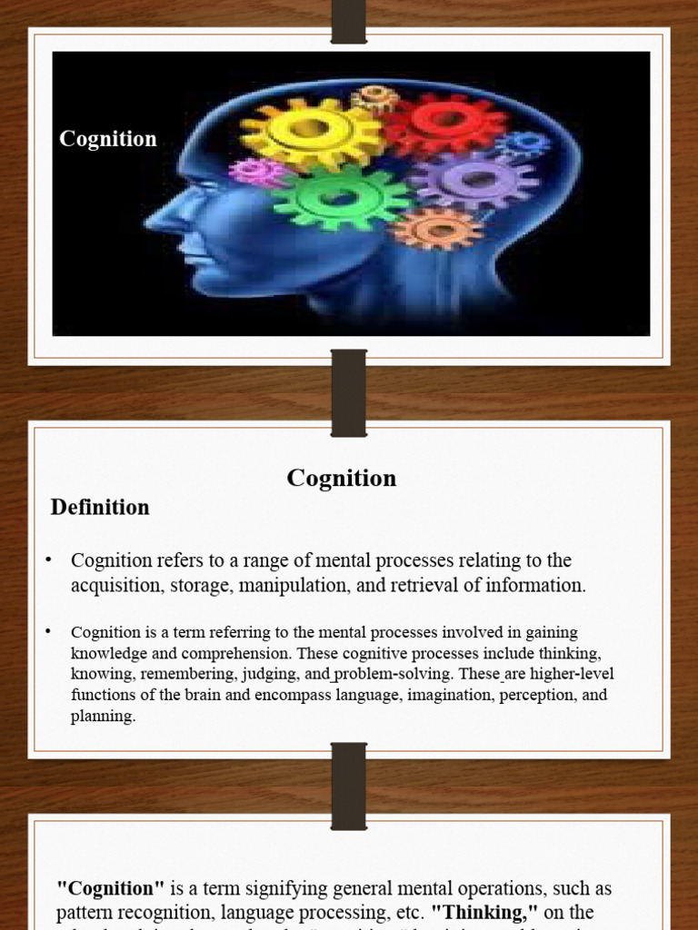 Cognition Pdf Mental Image Thought