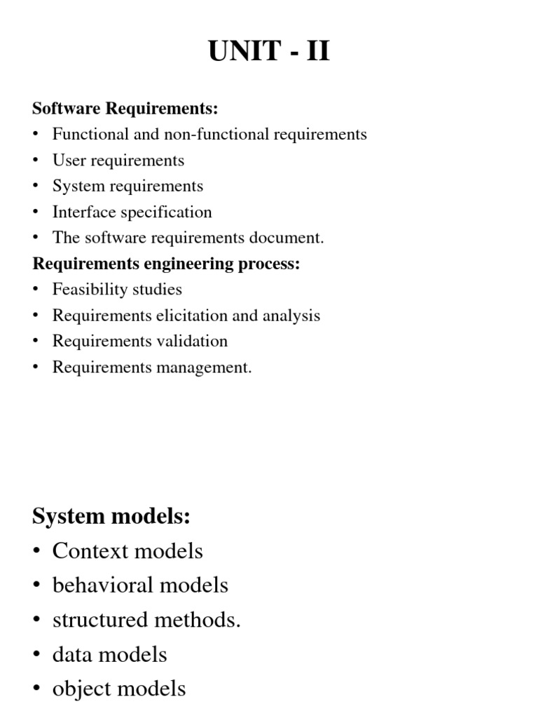 SE Complete Unit 2 | Download Free PDF | Feasibility Study | System