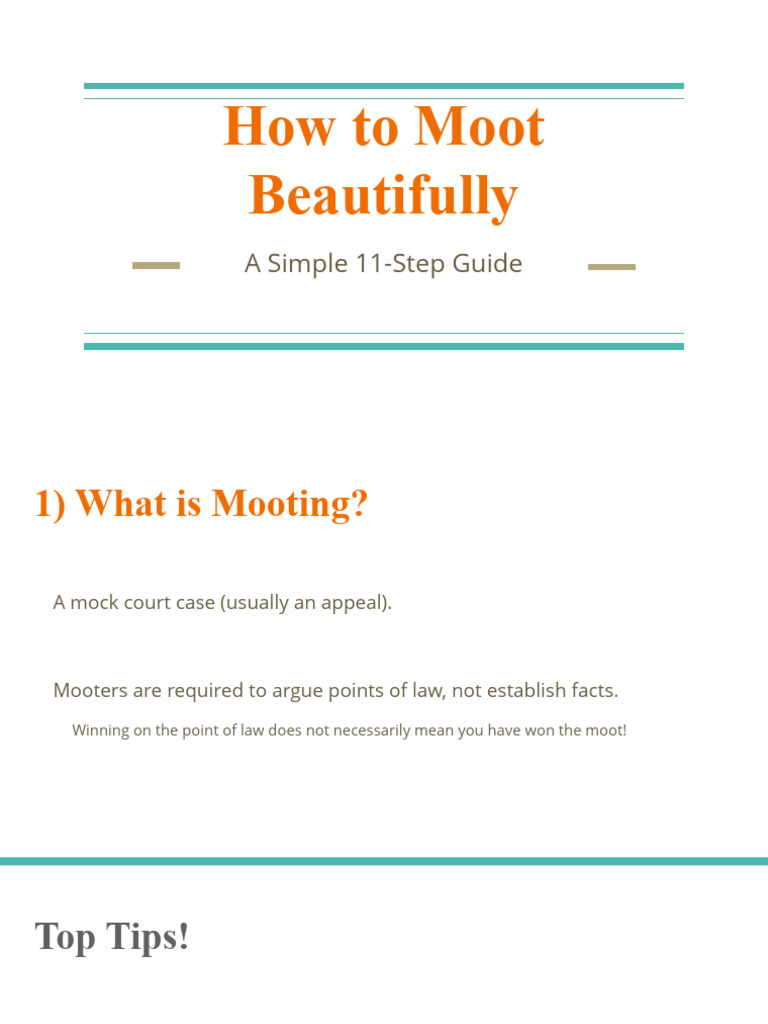 Mooting Presentation | PDF | Precedent | Public Sphere