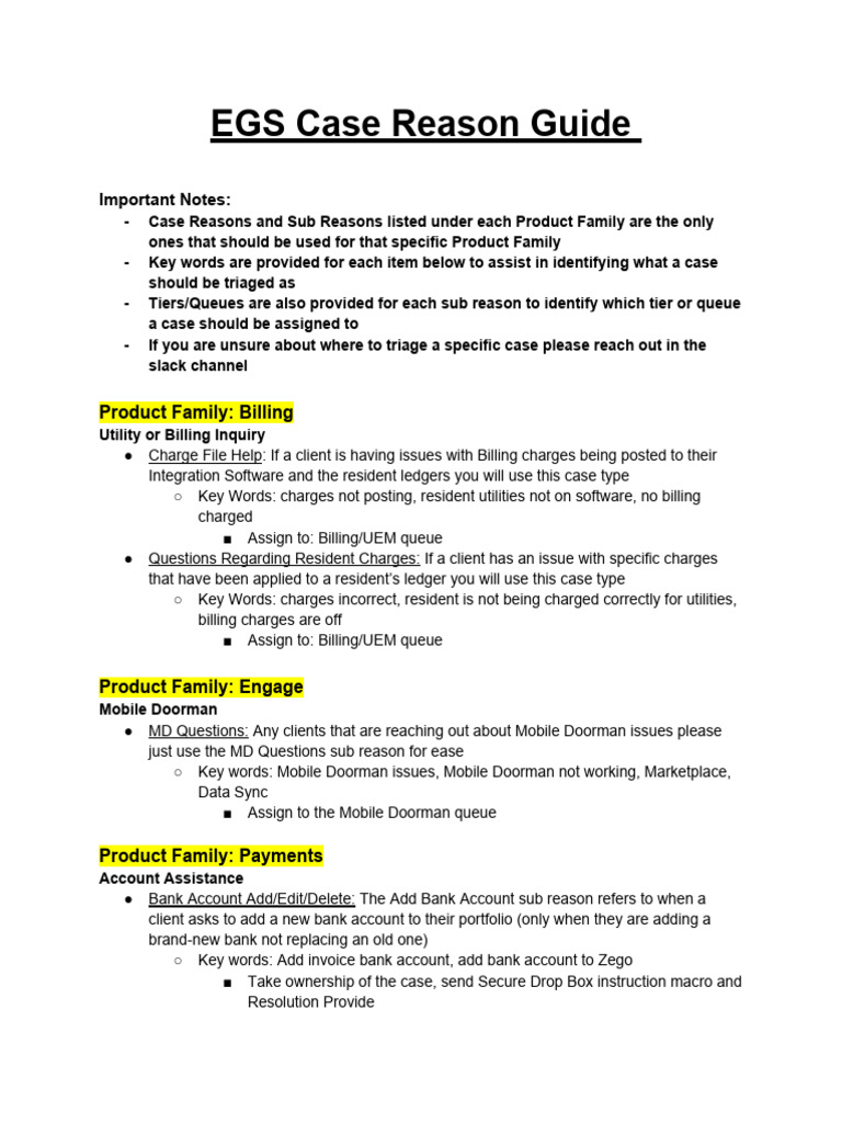 Case Reason-Subreasons | PDF | Invoice | Accounts Payable