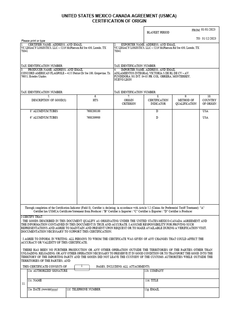 USMCA FORMATO LIMPIO (1) | PDF | International Trade | Government