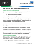 NHS Pension Deferred Benefits Form AW8P | PDF | Pension | Retirement