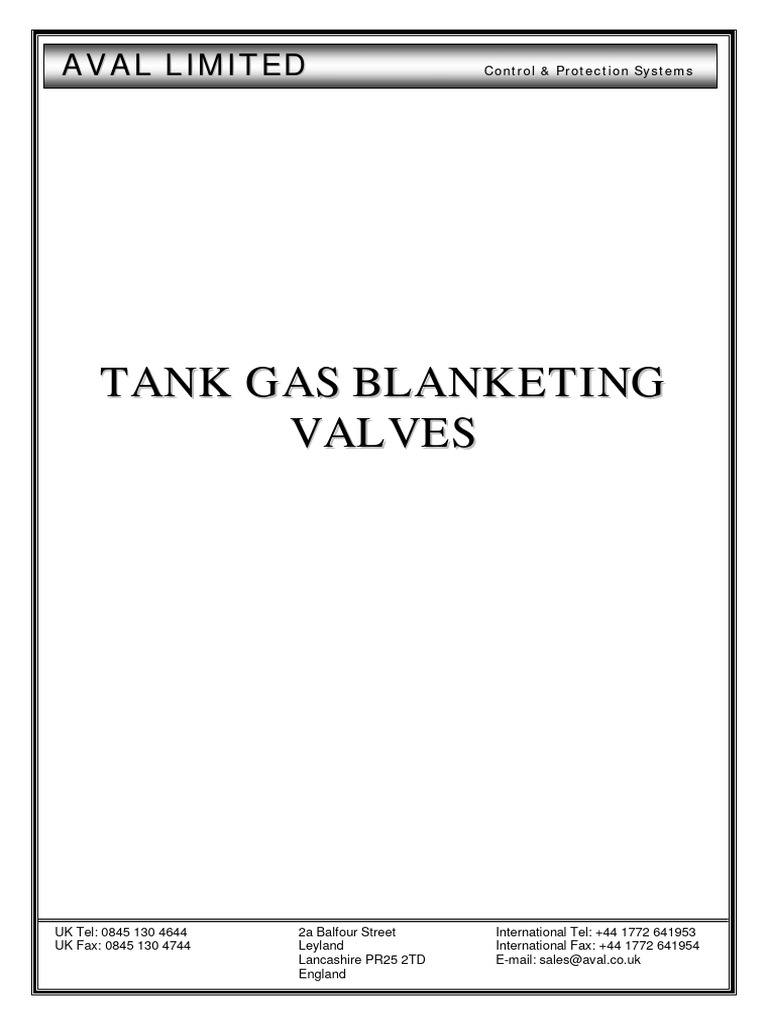 Guide To Tank Gas Blanketing | PDF