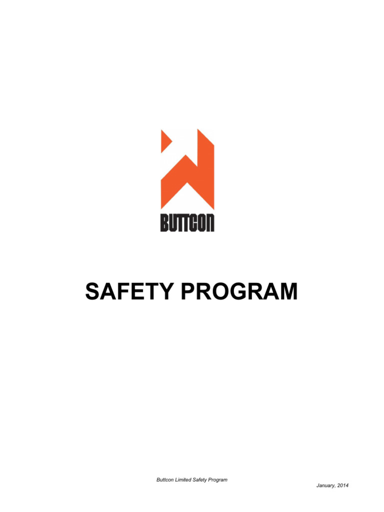 Buttcon - Safety Program 2019 | PDF | Occupational Safety And Health ...