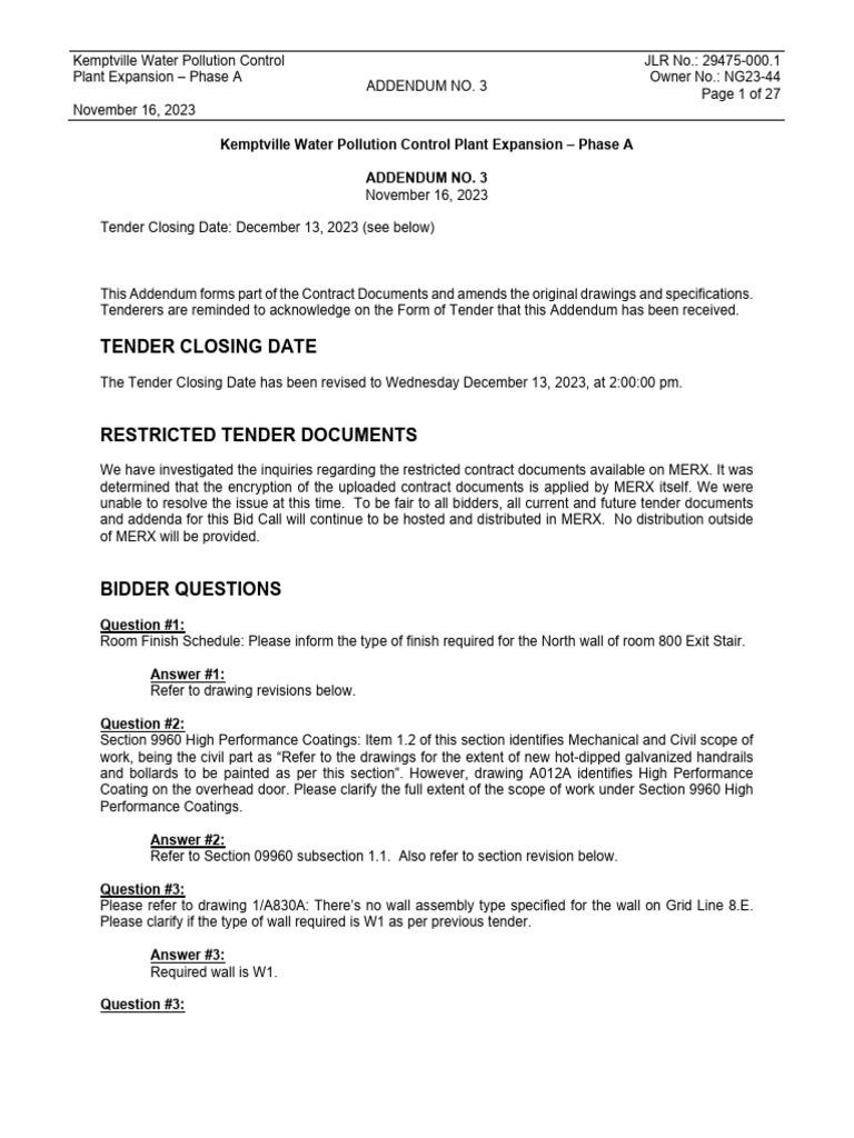 NG23-44 - Addendum #3 PDF | PDF | Scada | Programmable Logic Controller