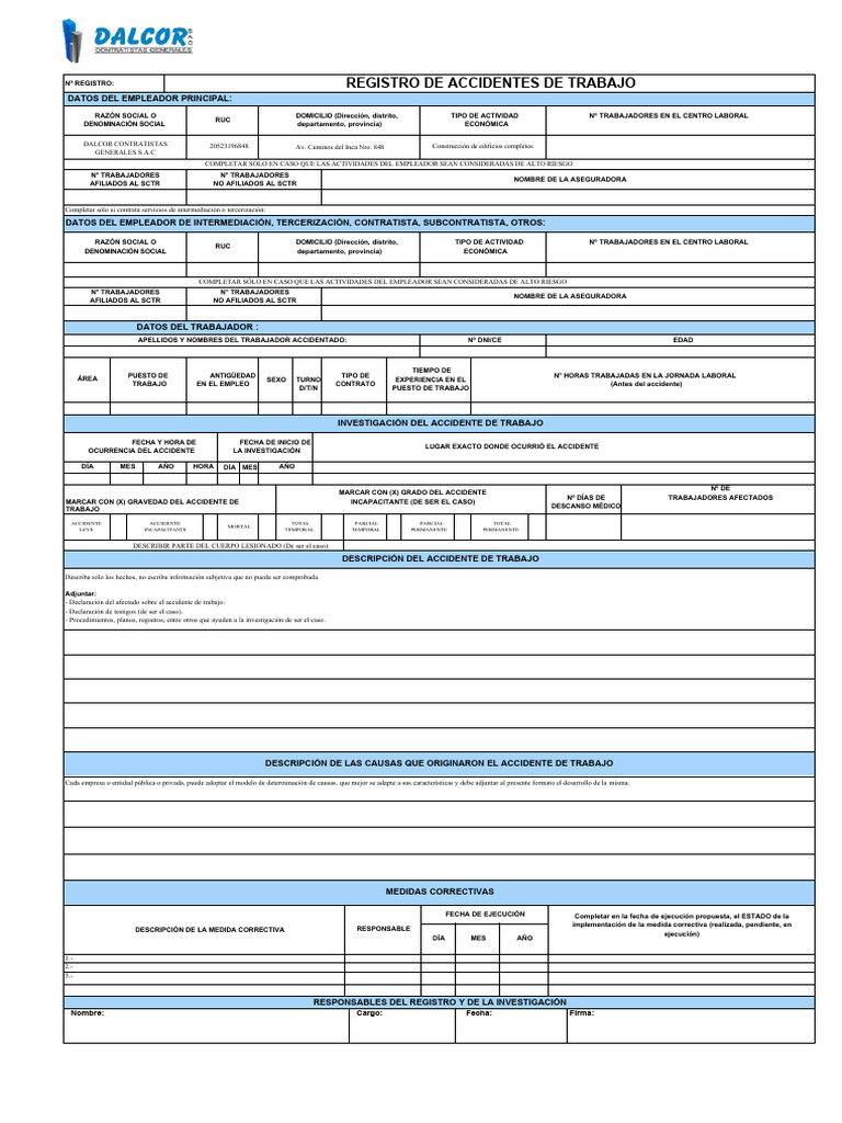 Formato de Inv-Acci | PDF | Outsourcing | Empleo