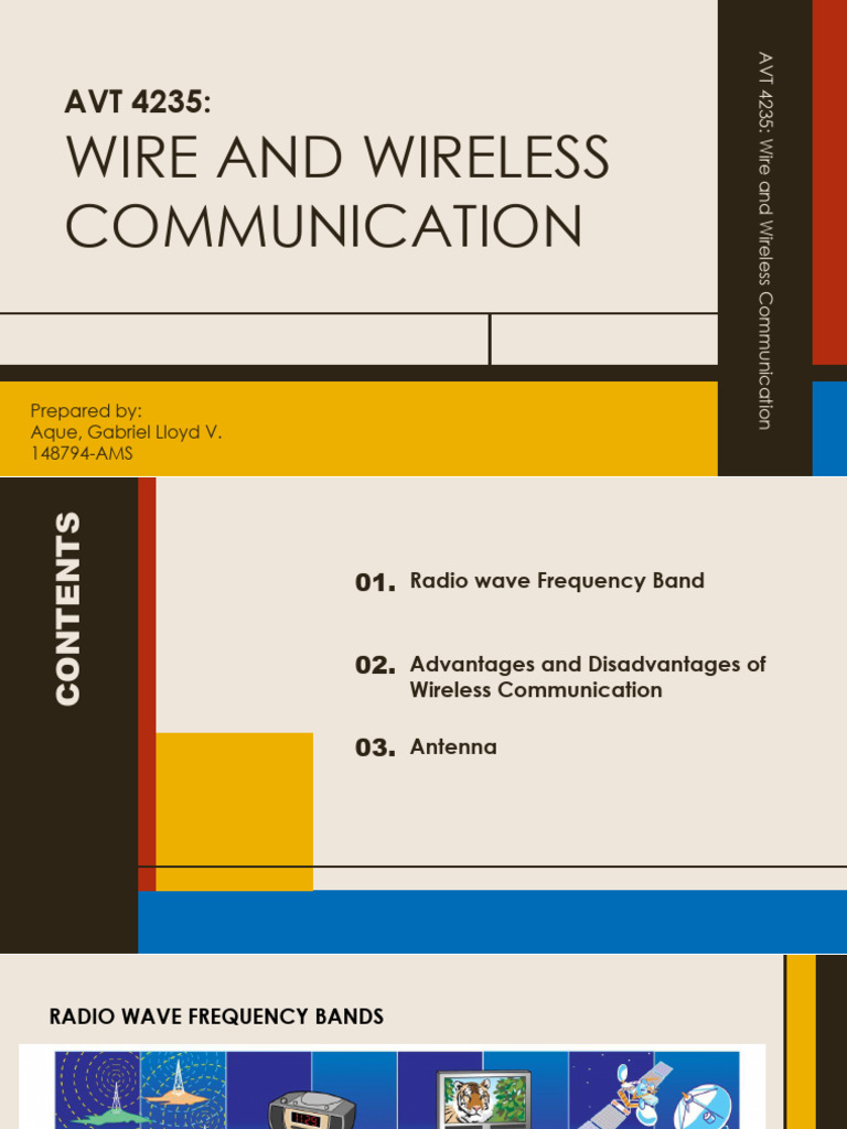 Avt 4235 Midterm PPT Radiowave | PDF | High Frequency | Antenna (Radio)