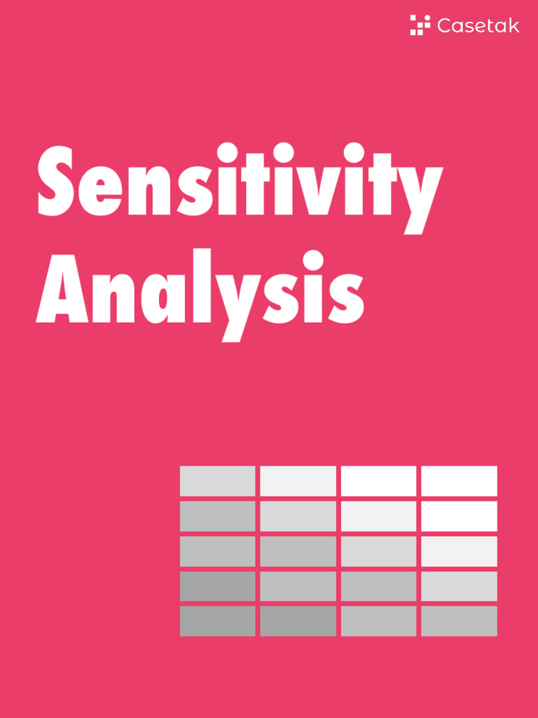 Sensitivity Analysis in 4 Simple Steps 1679604892 | PDF | Gross Margin ...