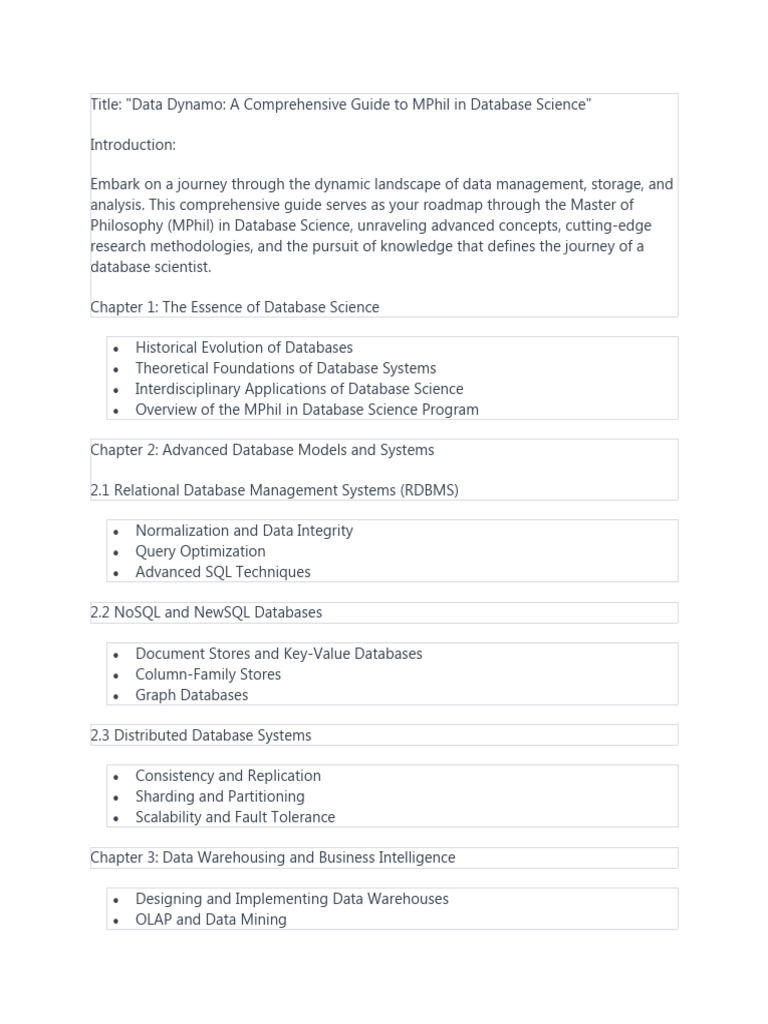 Data Dynamo | PDF | Databases | Science