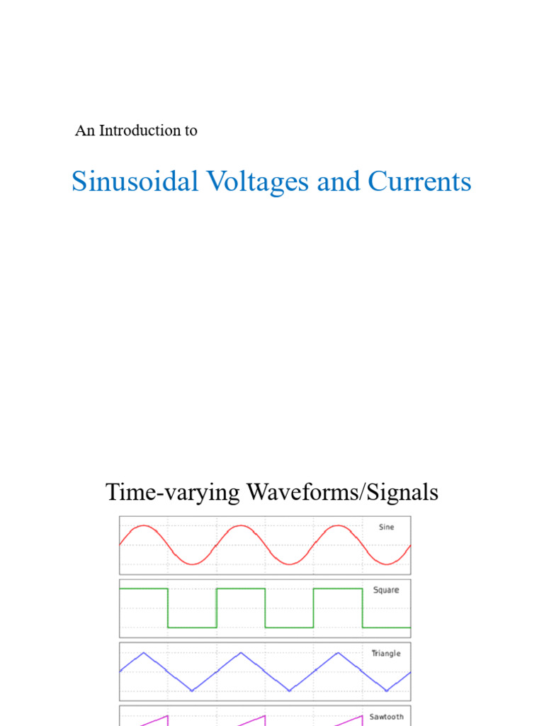 Introduction AC | PDF | Sine Wave | Phase (Waves)