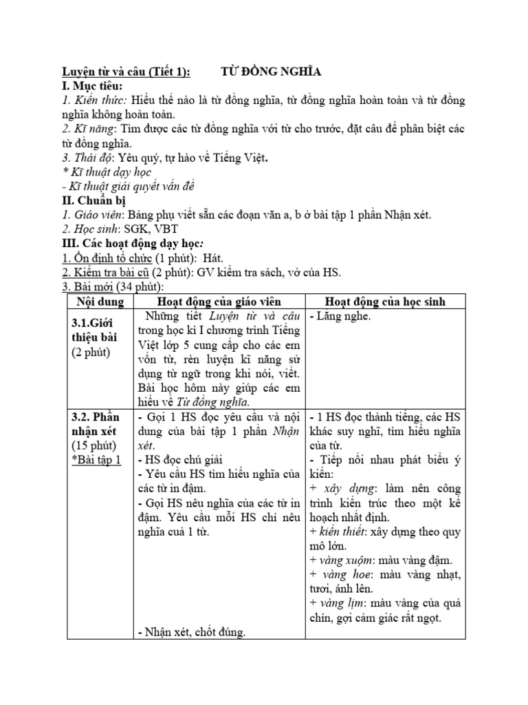 5 tiết ltvc lớp 5 | PDF