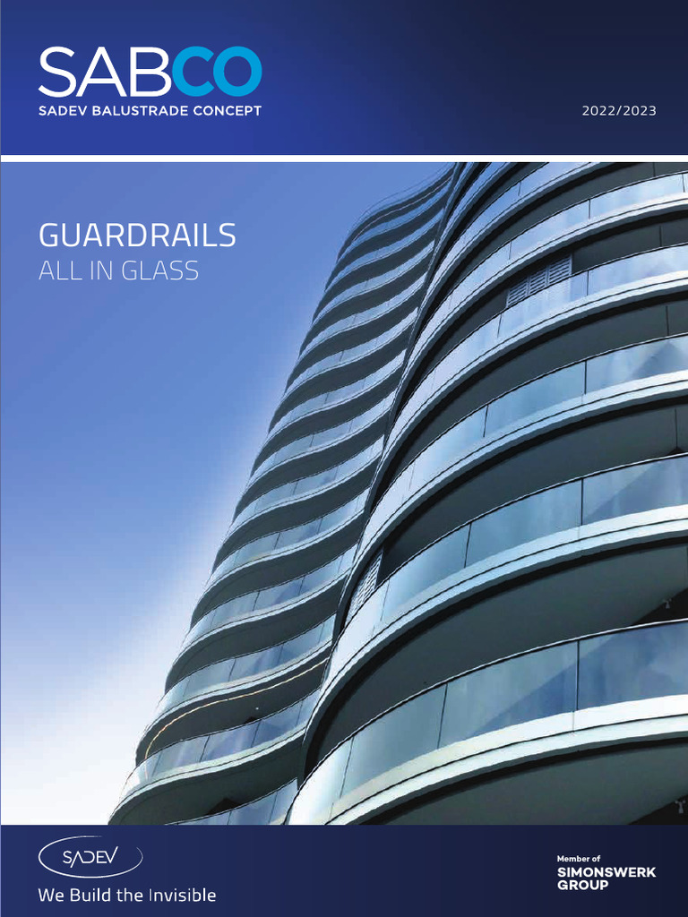 Sabco Glass Balustrade Solutions | PDF | Thermal Expansion | Stainless ...