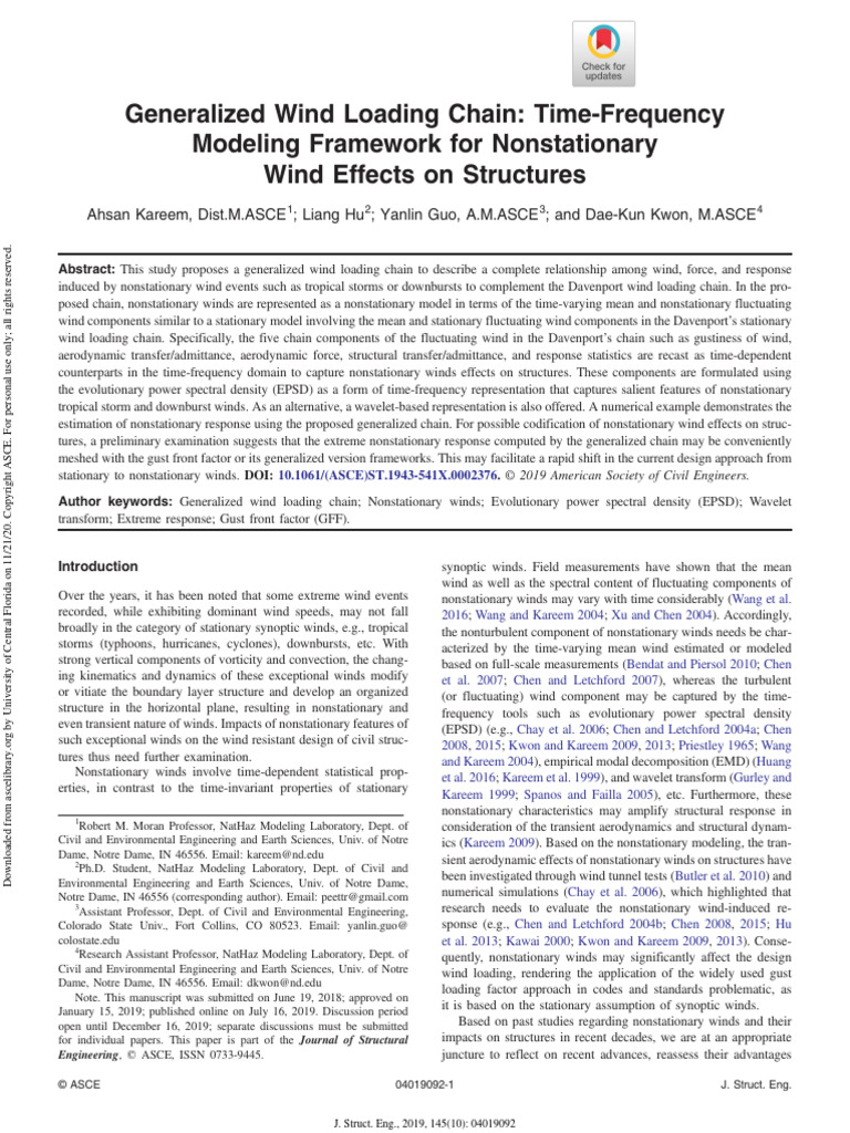 Wind Effects | PDF | Wound | Spectral Density