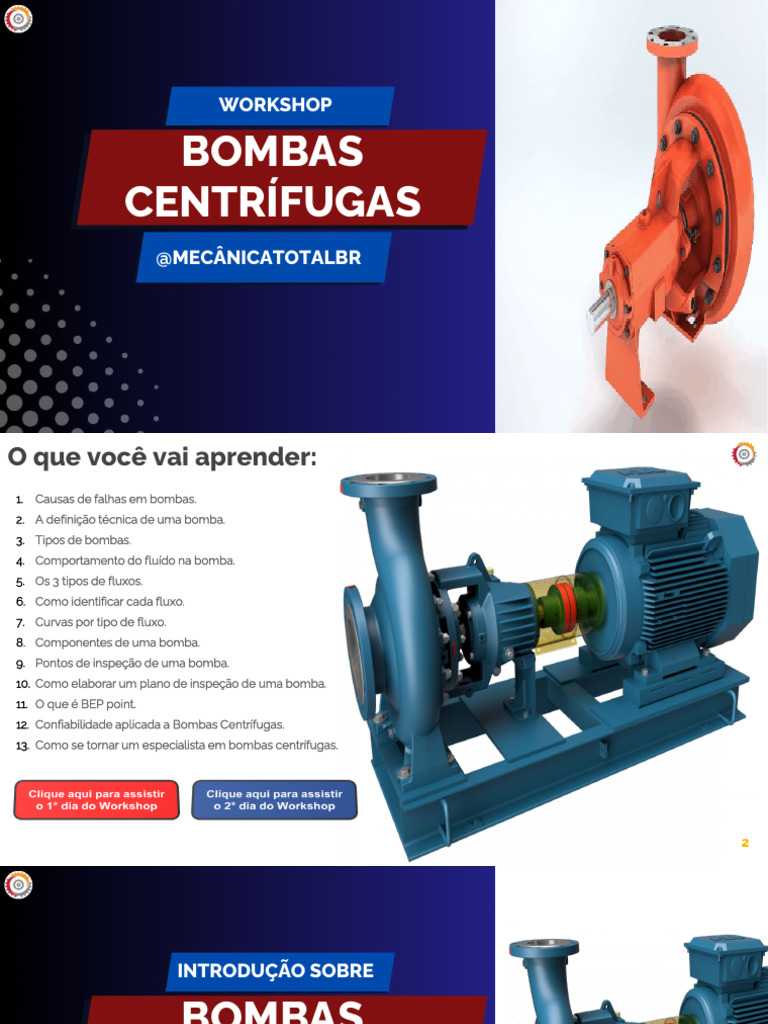 PDF - Workshop Bombas Centrífugas | PDF | Engenharia Mecânica