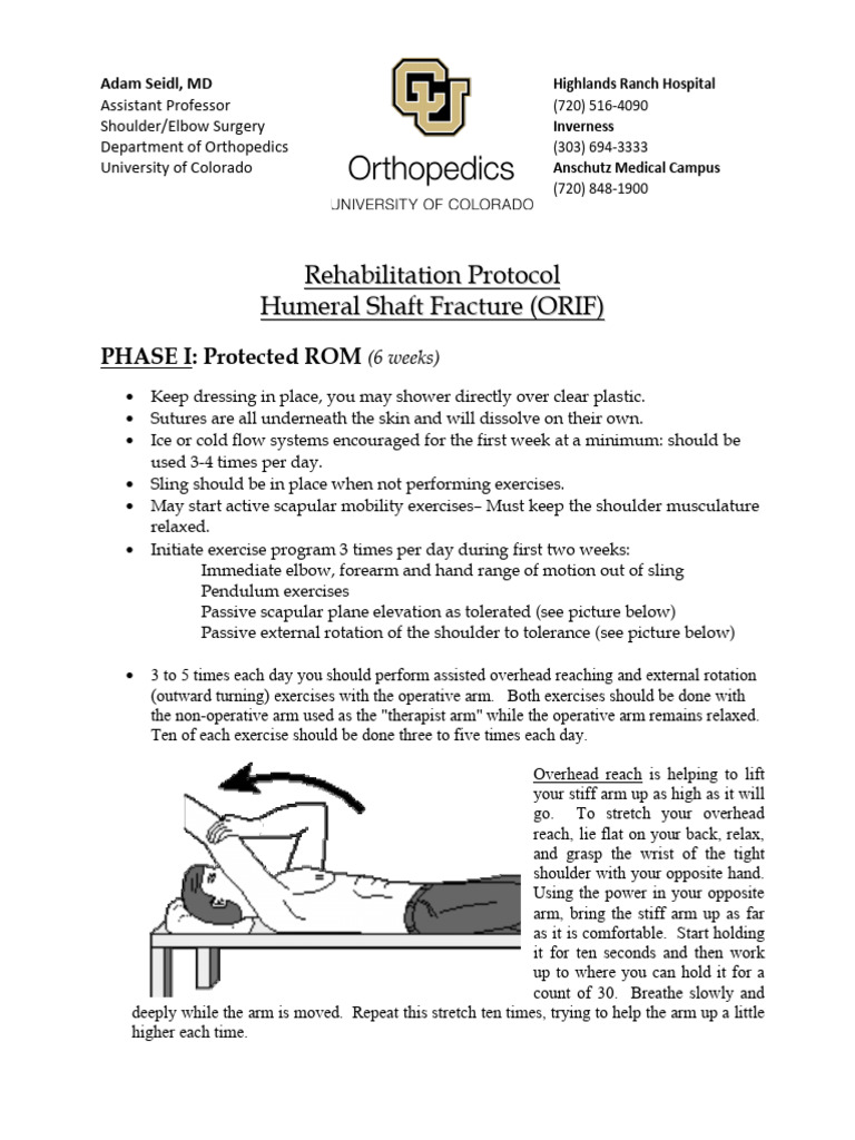 Humeral Shaft ORIF 10 18 19 | PDF | Shoulder | Elbow