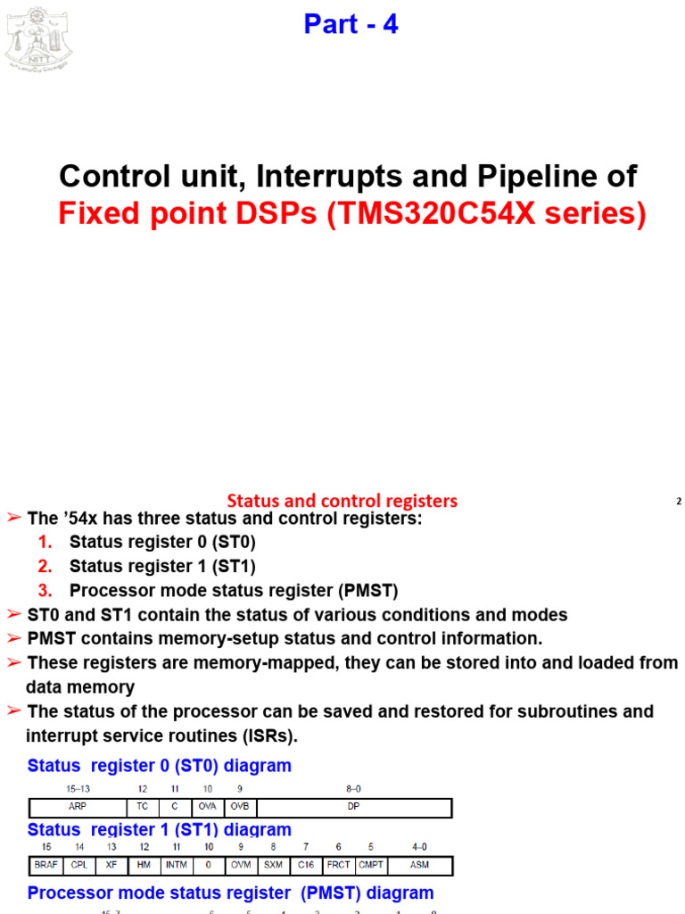 ECPE 18 DSPA part-4 Fixed point DSP control unit (1) | PDF | Central Processing Unit ...