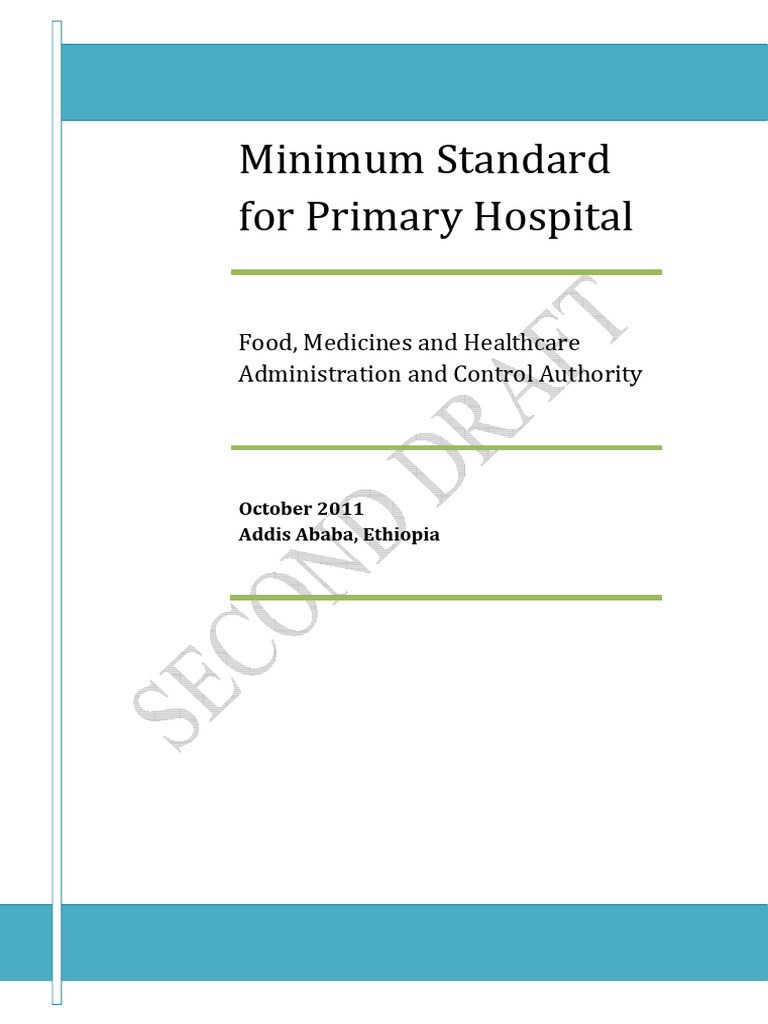 Primary Hospital Minimum Standard Draft Edited Oct 2011 | PDF | Health ...