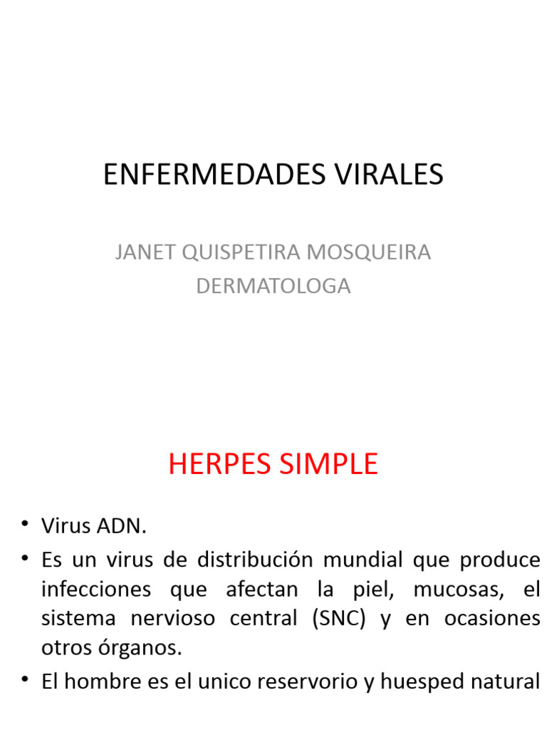 Enfermedades Virales Comunes | PDF | Virus | Herpes Simple