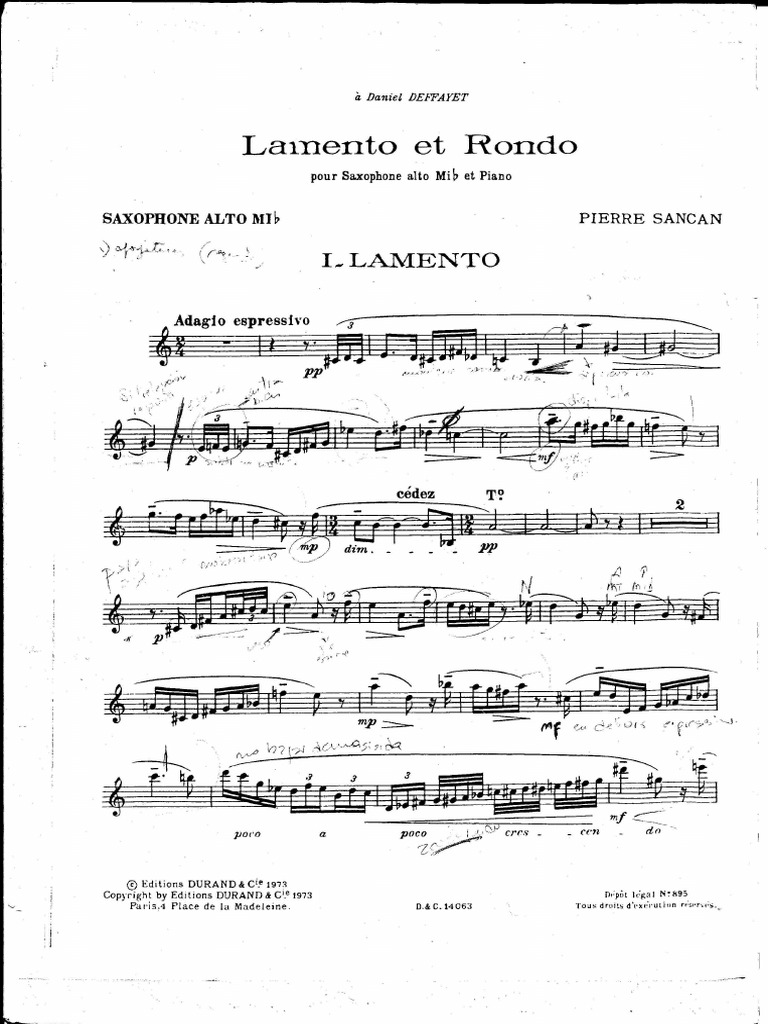 Pierre Sancan Sax | PDF