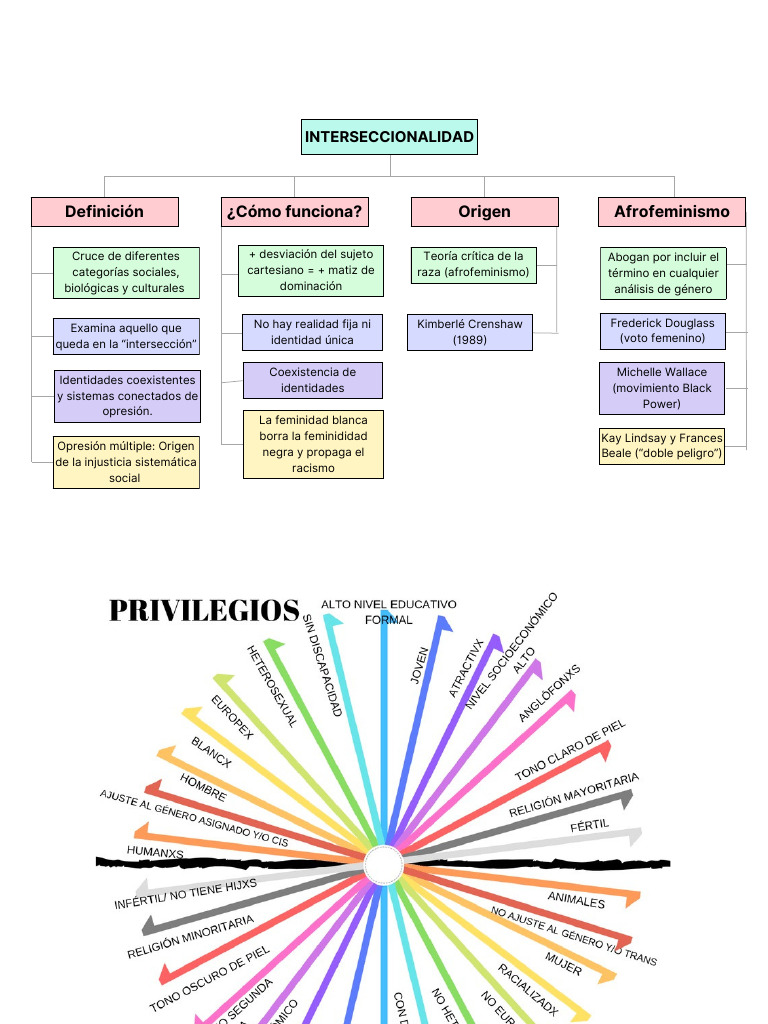 Ilustración de Conceptos Interseccionalidad | PDF
