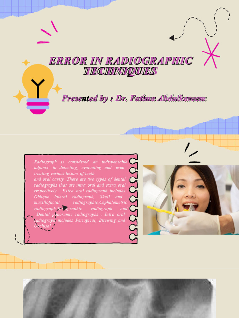 Error in Radiographic Techniques | Download Free PDF | Medical ...