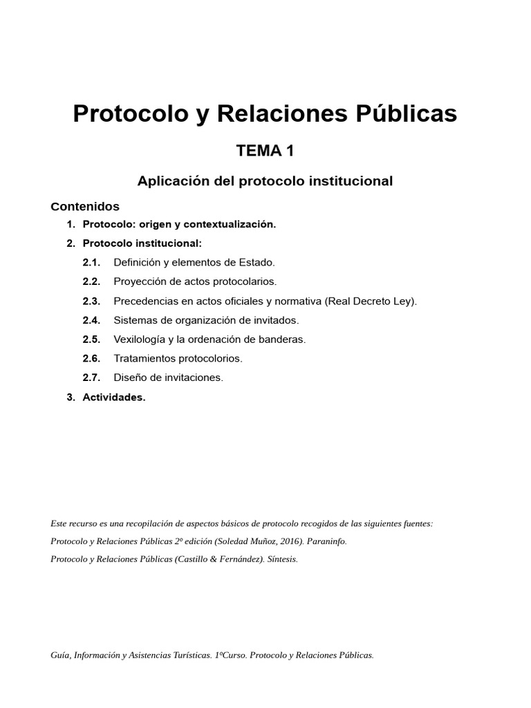T1 Protocolo Institucional | PDF | Bandera | España
