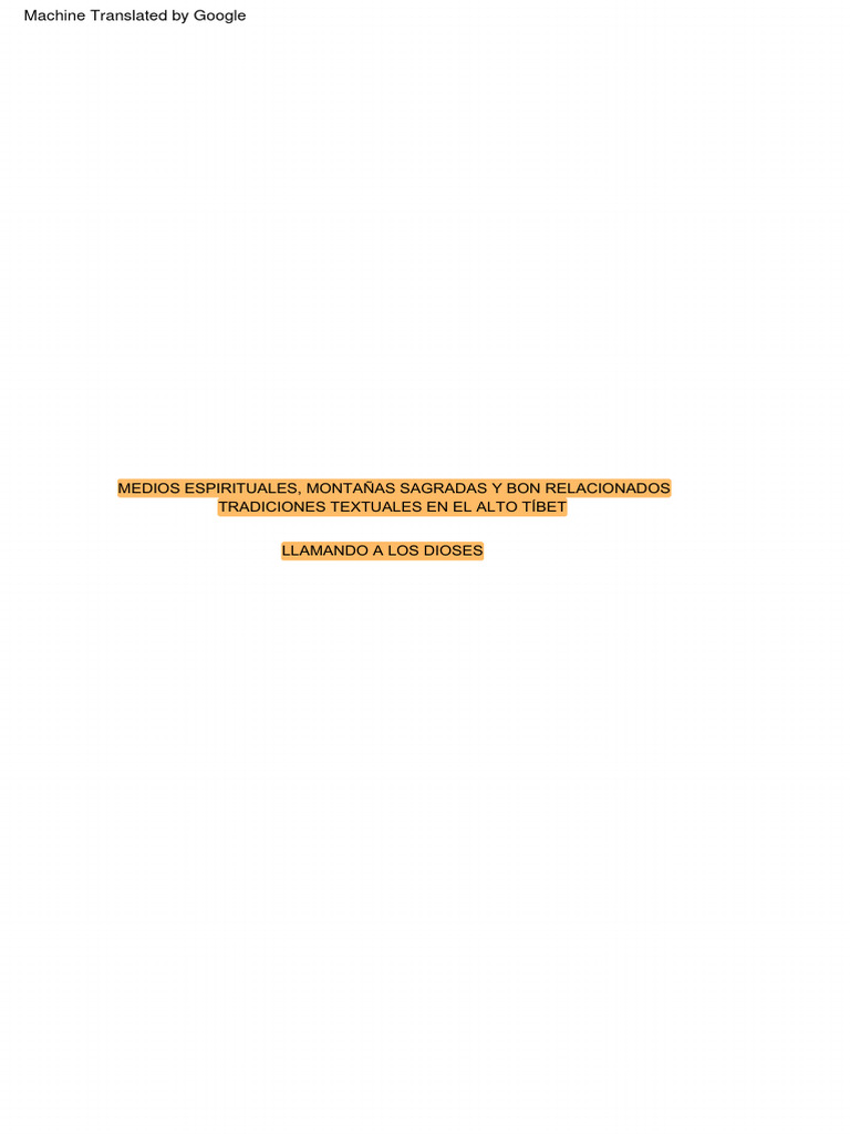 Spirit - Mediums, Sacred Mountains and Related Bon Textual Traditions in Upper Tibet Calling ...