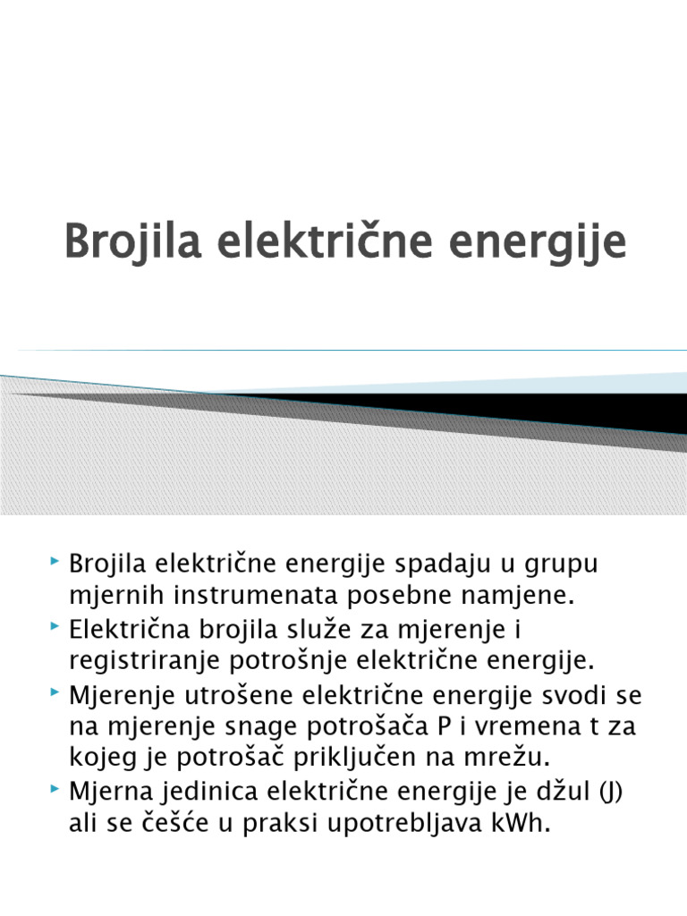 Brojila Električne Energije | PDF