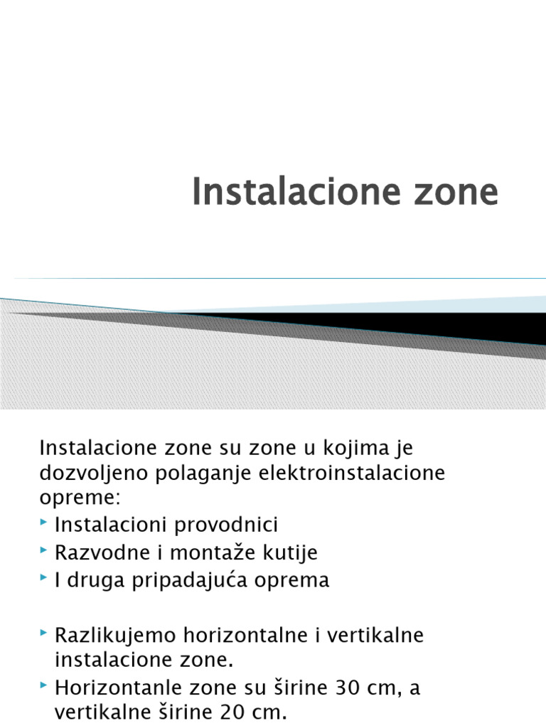 Instalacione Zone | PDF