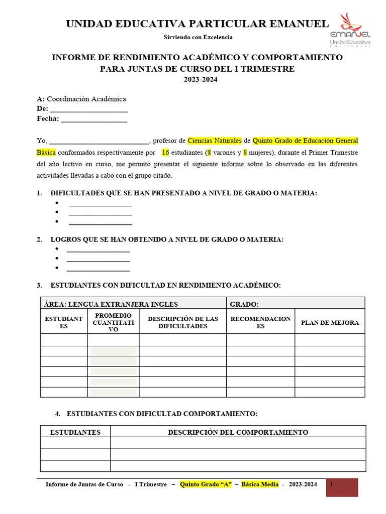 Formato_informe de Juntas | PDF