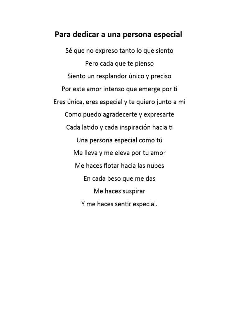 Una Persona Especial | PDF | Relaciones personales, crianza y ...