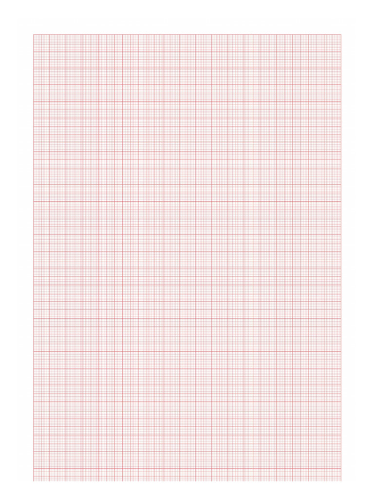 Papel Milimetrado Rojo 1mm Cuadrícula Imprimible | PDF