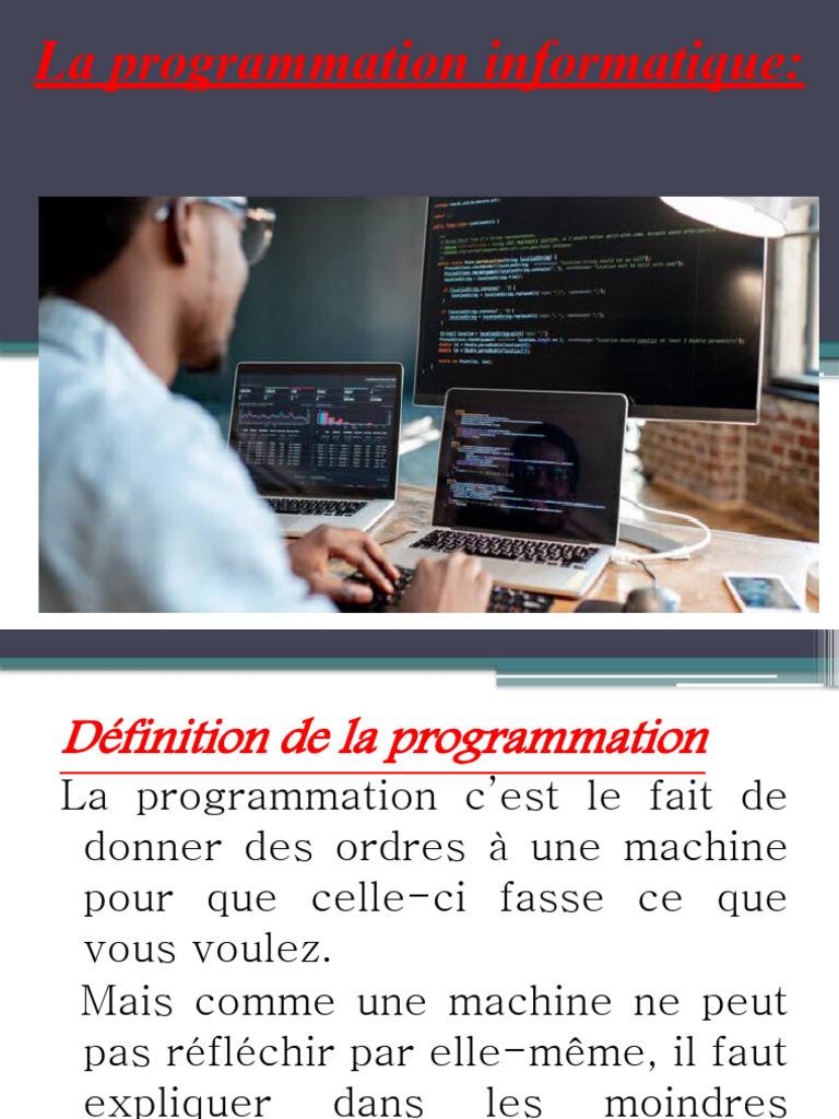 La Programmarion | PDF | Programmation informatique | Langage de programmation